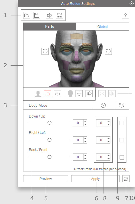 Introducing the Auto Motion Setting Panel