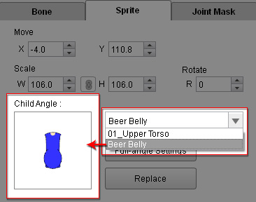 Set the values to adjust the transformation data (translation, rotation ...
