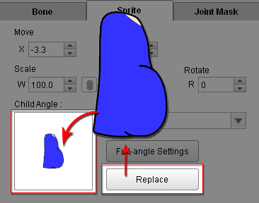 Click the Replace button to load one of the prepared media.