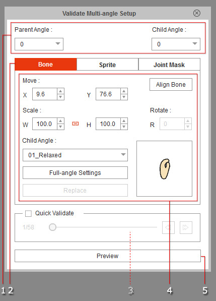 Introduction of Validate Multi-angle Setup Panel