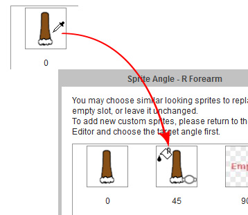 Using Sprite-Angle Panel