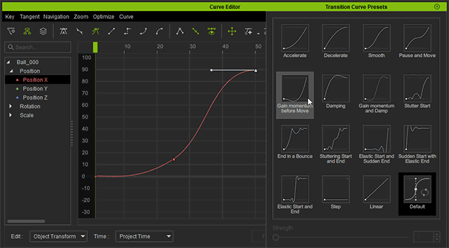 Curve Menu