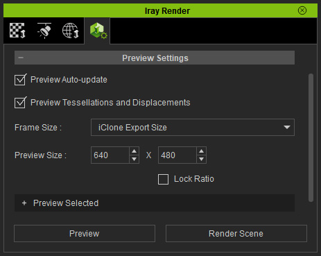 Preview Settings Section