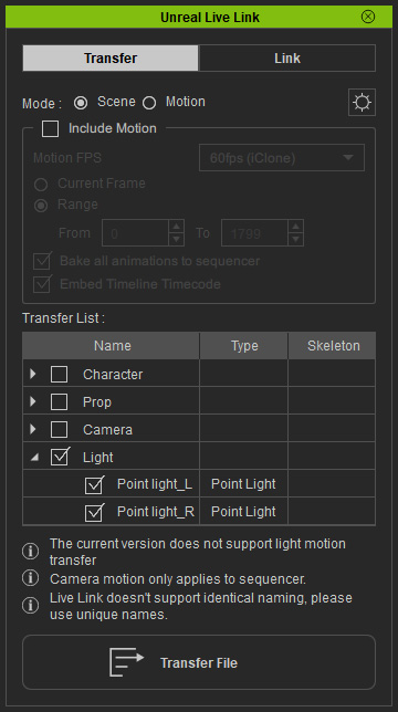 Transferring Lights to Unreal and Animating in iClone