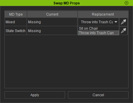 Swapping MD Props for Nodes