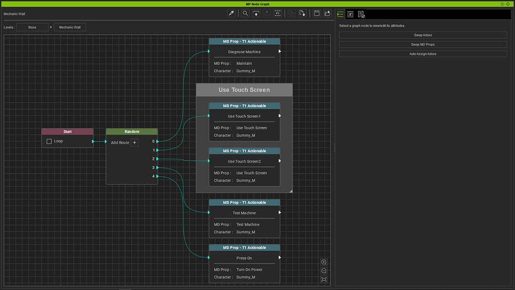 User Interface Introduction for MP Node Graph