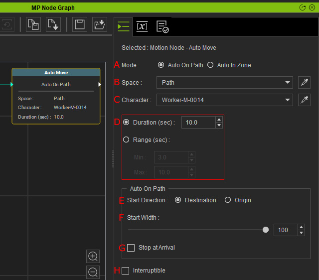 Using Auto Move Nodes - Path