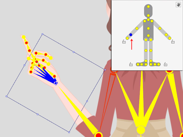 Modifying Motion Captured Hand Gestures