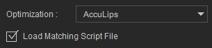 Loading Matching Script File Workflow
