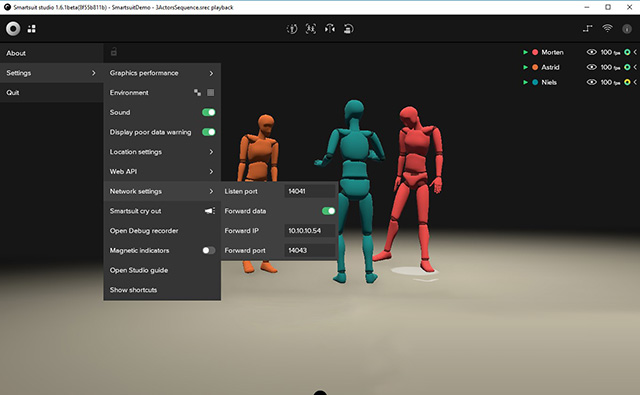 Device Settings - Rokoko Smartsuit Pro