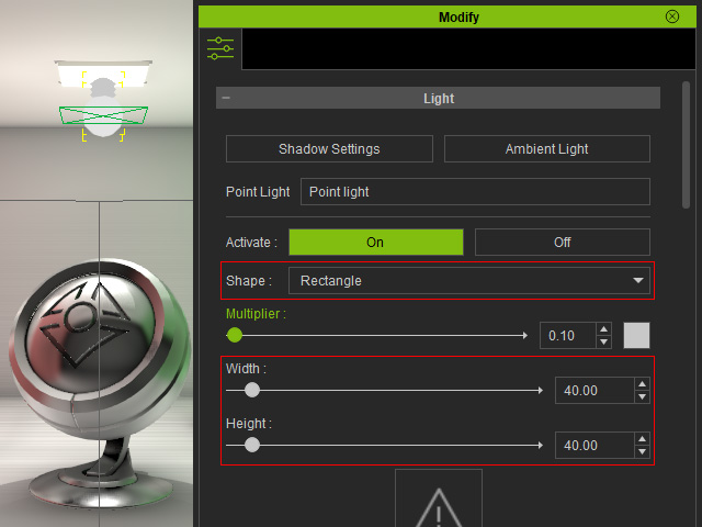 Re-Transferring Point Lights after Changing Settings