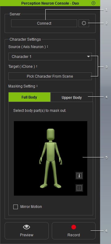 Preference Panel