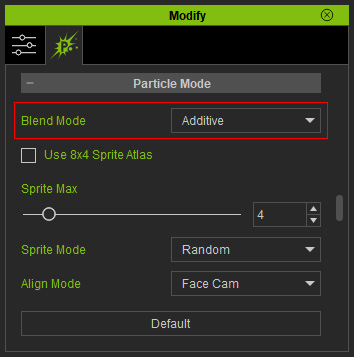 Particle Displaying Sprite Animation