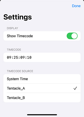Timecode for Face, Body Mocap Clips