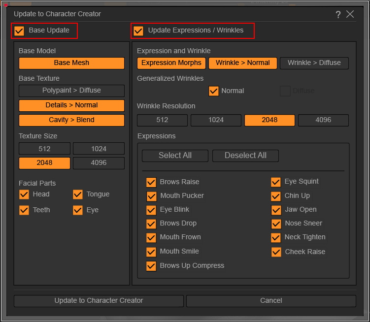 Character Creator Base Character Workflow