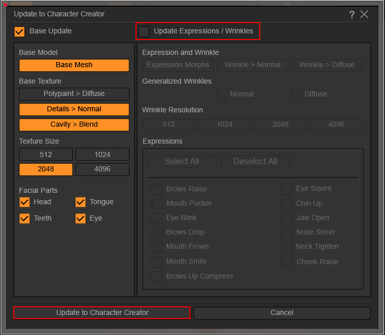 Head Model Editing Workflow
