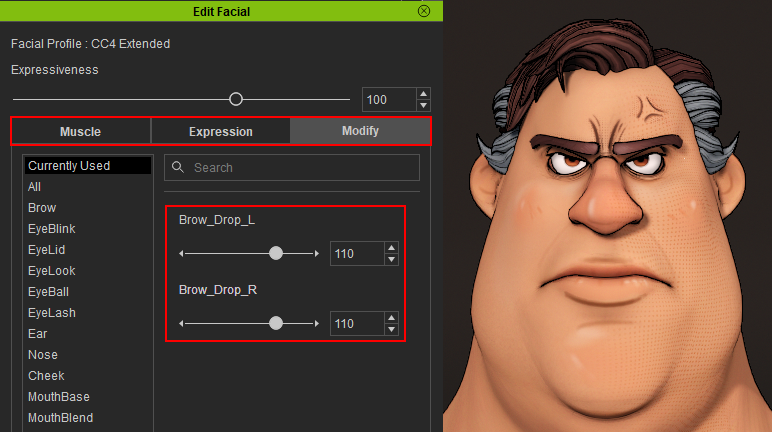 Enhancing Facial Wrinkles using ZBrush Polypaint
