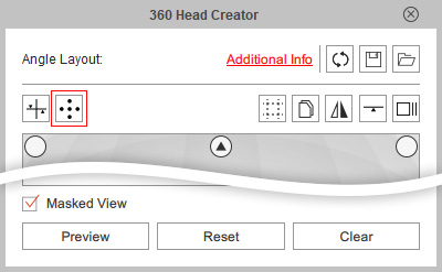 4 Angle Points Settings for 360 Head