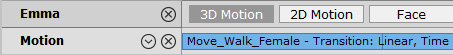 Removing Motions from Selected Body Parts