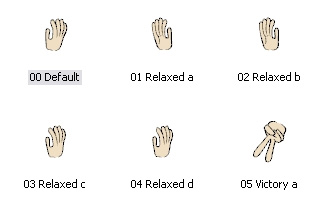 Using the Sprite Editor to Switch Sprite Hand Gestures