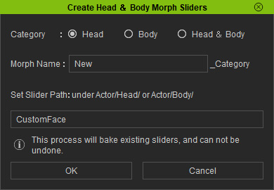 Creating Head and Body Morphing Sliders