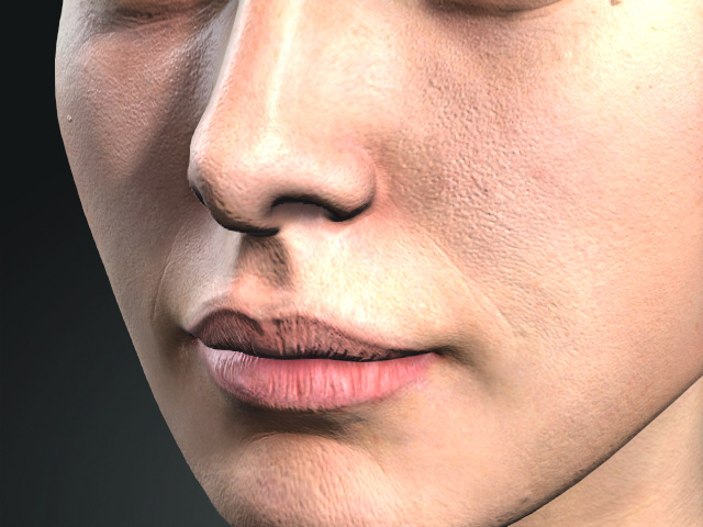 Female Face Texture Map