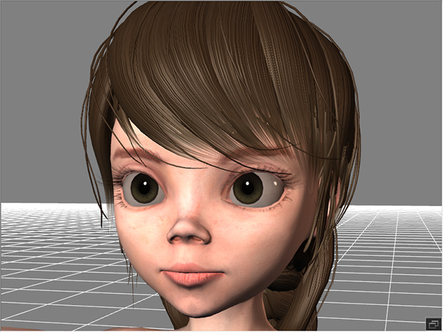 Fixing Eye Close Flaw for Big-eye Character