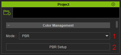 The Introduction of PBR Related User Interface