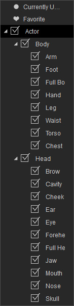 Search Function in Modify Panel