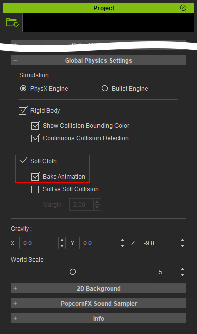 Baking Soft Cloth Simulation Results