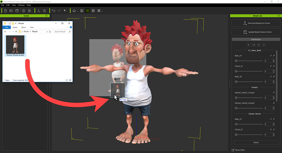 Importing Contents to Morph Creator