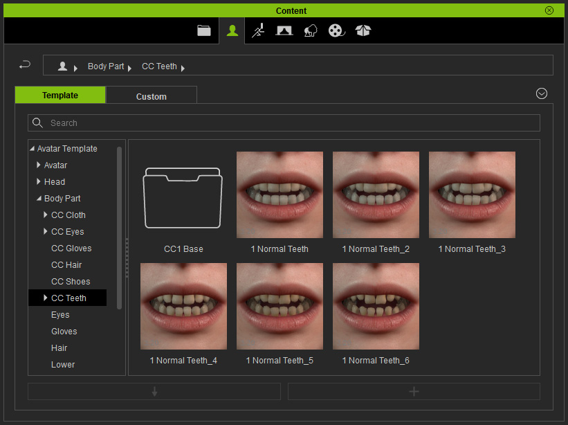 New Teeth Templates