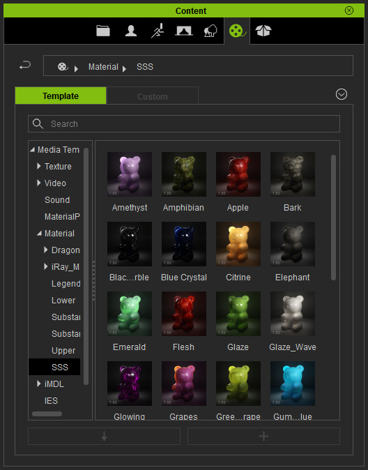 New Contents for SSS Shader