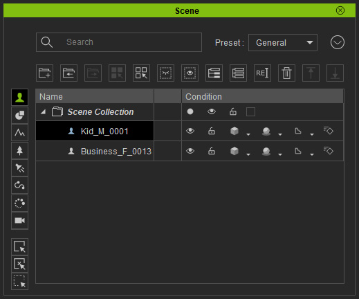 Selection for Edit Motion Layer panel