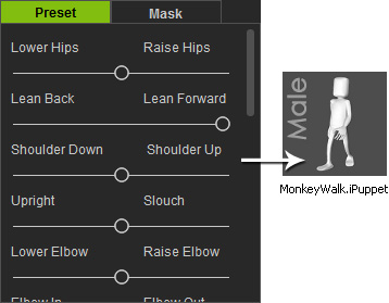 Defining Custom Motions with the Parameter Sliders