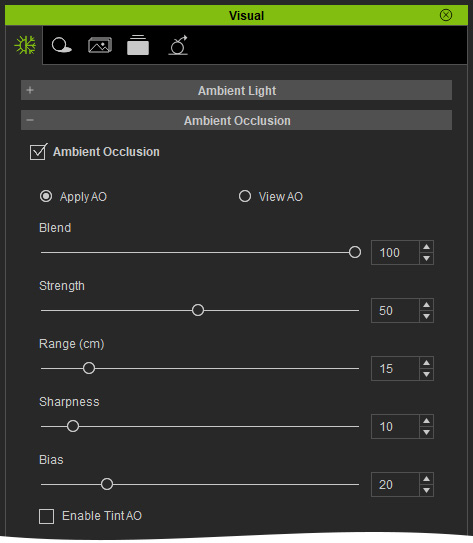The User Interface Introduction of HBAO