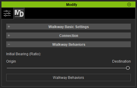Walkway Behavior Settings