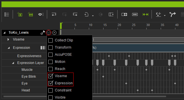 Facial Expression Tracks