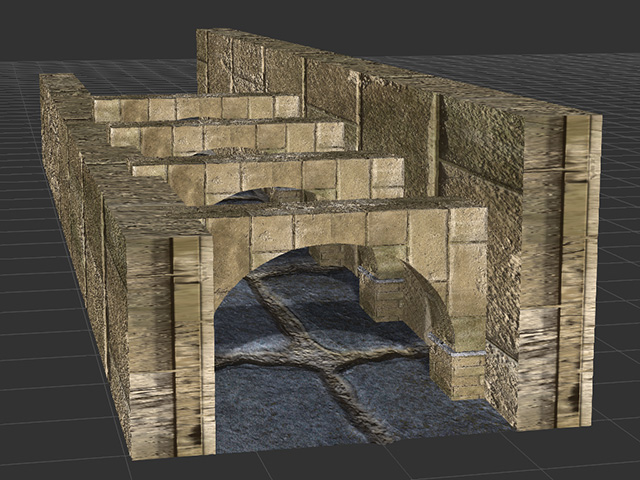 Building Scene with 3D Blocks