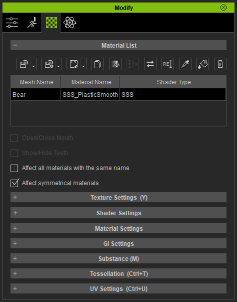 Resetting Textures
