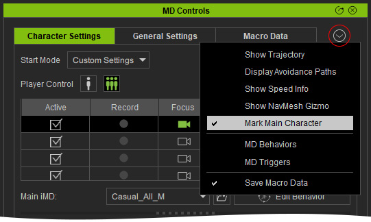 Controlling and Switching Characters