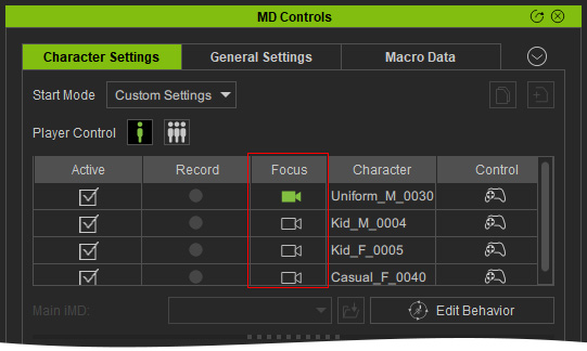 Controlling and Switching Characters