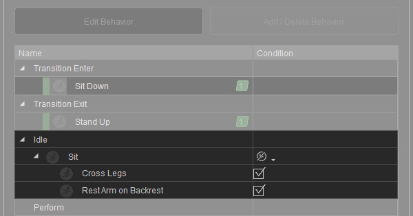 How to activate / deactivate behaviors with Behavior Manager