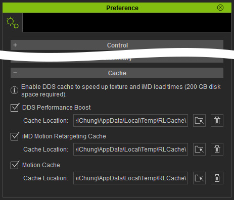 Preference Panel