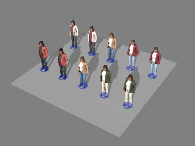 Deploying Actors with Variant Materials
