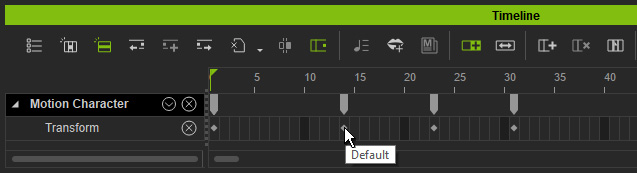 Default Key Tangent Section