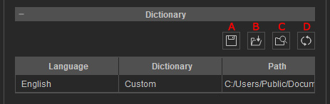 Dictionary Section