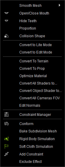 Main Menu - Modify