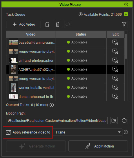 Creating Reference Video