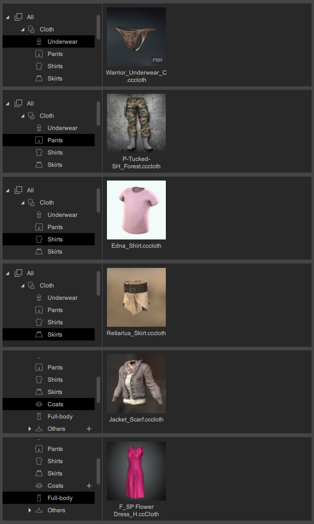 Manually Moving Clothes to Correct Categories